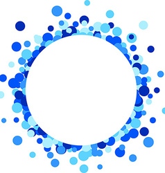 Round background with drops Royalty Free Vector Image