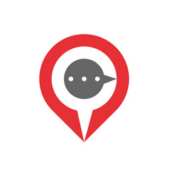 Point chat logo Royalty Free Vector Image - VectorStock