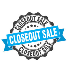 Closeout sale stamp sign seal Royalty Free Vector Image