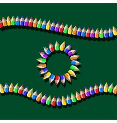 Teach with children color training material Vector Image