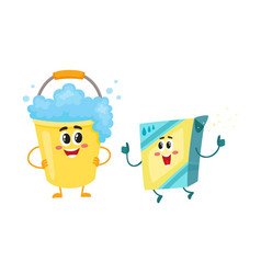 Laundry detergent advertising poster Royalty Free Vector