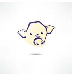 Pig Face Logo Royalty Free Vector Image - VectorStock