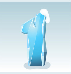 Ice letters with snow Royalty Free Vector Image