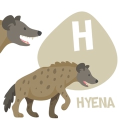 Funny cartoon animals alphabet letter set Vector Image