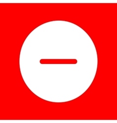 Negative symbol minus sign Royalty Free Vector Image