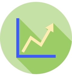 Rising Line Graph Royalty Free Vector Image - VectorStock