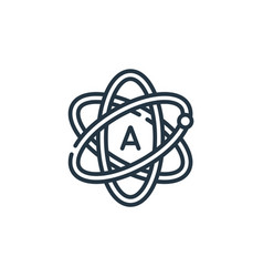 Atheist icon atheist editable stroke atheist Vector Image