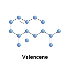 Valencene sesquiterpene aroma Royalty Free Vector Image