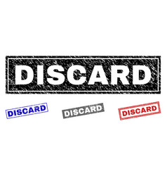 Discard text rubber stamp Royalty Free Vector Image