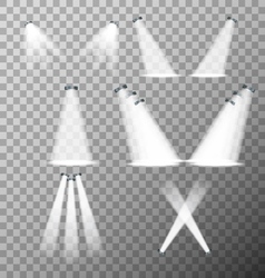 Stage podium with lighting Royalty Free Vector Image