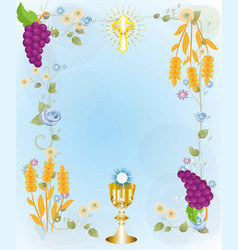 First holy communion Royalty Free Vector Image