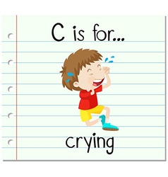 Flashcard letter c is for cow Royalty Free Vector Image