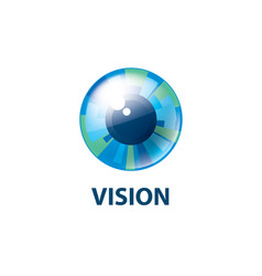 Vision round concept outline design Royalty Free Vector