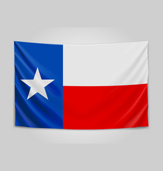 Texas tx state flag map Royalty Free Vector Image