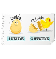 Opposite adjectives happy and sad Royalty Free Vector Image