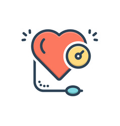 High cholesterol icon logo Royalty Free Vector Image