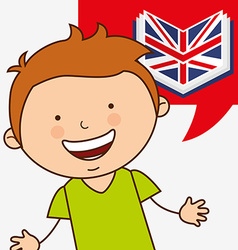 Learn english design Royalty Free Vector Image