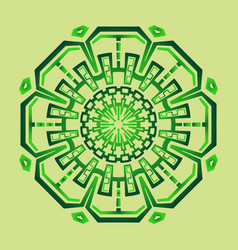 Mandala 18 spiral spike Royalty Free Vector Image