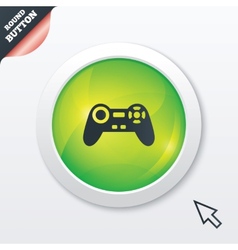 Dont play Joystick sign icon Video game symbol Vector Image