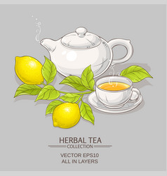 Lemon tea Royalty Free Vector Image - VectorStock