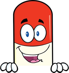 Pill Cartoon Royalty Free Vector Image - VectorStock