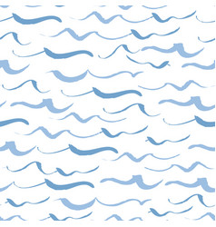 Seamless abstract hand drawn pattern waves Vector Image