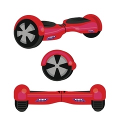 Hoverboard hover board wheel device Royalty Free Vector