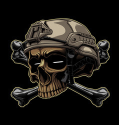 Death soldier mascot logo design Royalty Free Vector Image