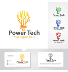 Global circuit electric logo designs Royalty Free Vector