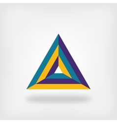 Colorful triangle logo Royalty Free Vector Image