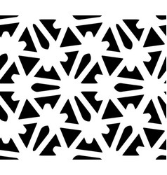 Simple black white seamless geometric pattern Vector Image