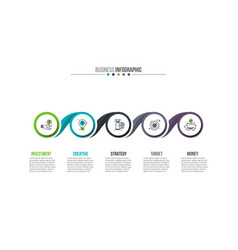 Business data visualization Royalty Free Vector Image