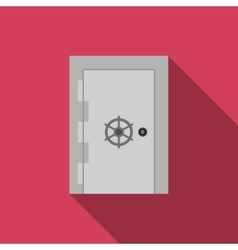 Bank vault metallic iron safe door Royalty Free Vector Image