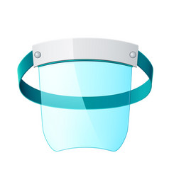 3d face screen plastic protective mask Royalty Free Vector