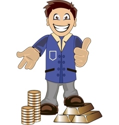 Money chase Royalty Free Vector Image - VectorStock