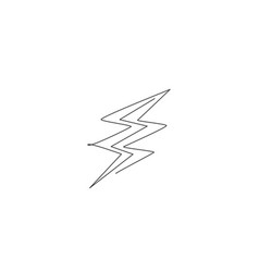 Thunder bolt and lightnings thunderstorm Vector Image