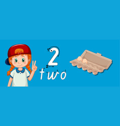 Writing practice number eight Royalty Free Vector Image