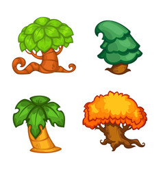 Cartoon tree Royalty Free Vector Image - VectorStock