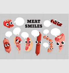 Raw meat Royalty Free Vector Image - VectorStock