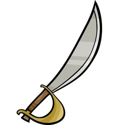 Sabre clip art cartoon Royalty Free Vector Image