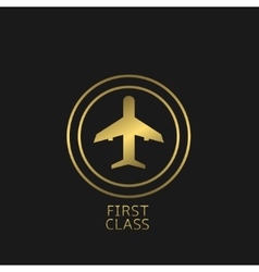 Flat desipn airticket template Royalty Free Vector Image