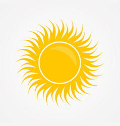 Sun bright Royalty Free Vector Image - VectorStock