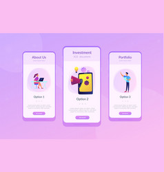 White paper app interface template Royalty Free Vector Image