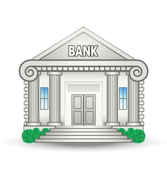 Bank building Royalty Free Vector Image - VectorStock