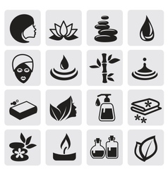 Spa Sketch Icons Colored Royalty Free Vector Image