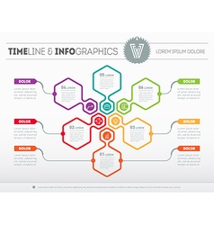 Web template for vertical diagram or chart Vector Image