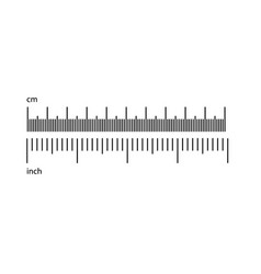 Inch and metric rulers set centimeters and inches Vector Image