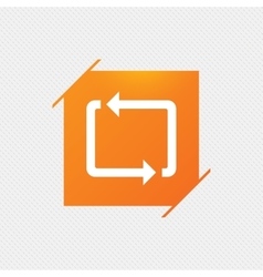 Repeat icon loop symbol refresh sign Royalty Free Vector