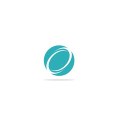 Round abstract curve logo Royalty Free Vector Image