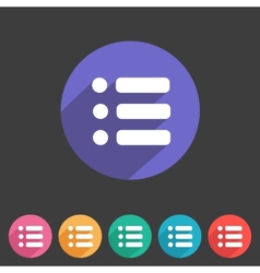 Flat game graphics icon back Royalty Free Vector Image